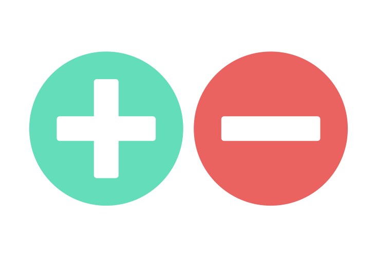 Plus minus multiply divide mathematical symbols Vector Image