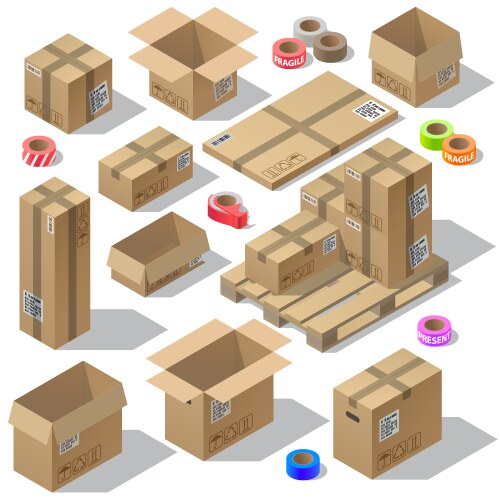 Packaging Icons Set Vector Images (over 220,000)