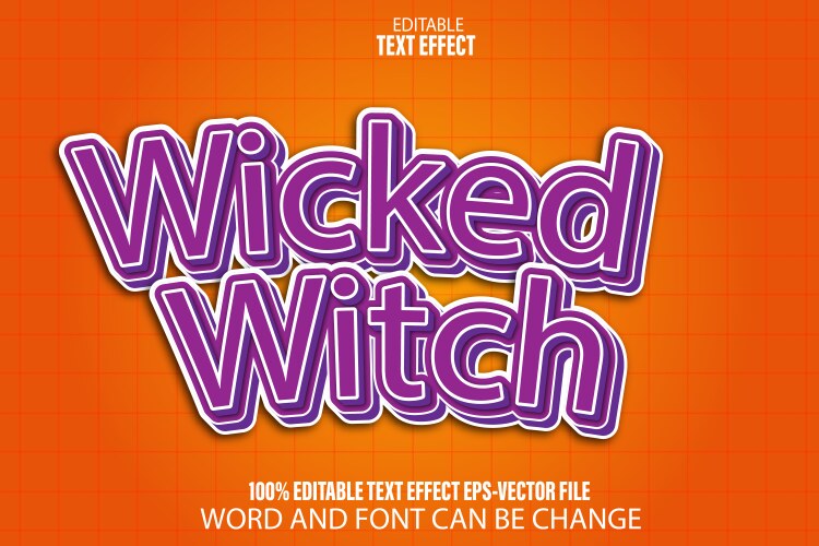 Comic lover editable text effect flat gradient Vector Image