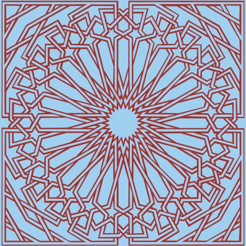 Geometric interlaced pattern Royalty Free Vector Image