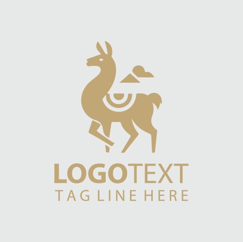 Llama logo Royalty Free Vector Image - VectorStock