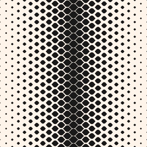Seamless halftone honeycomb gradient Royalty Free Vector