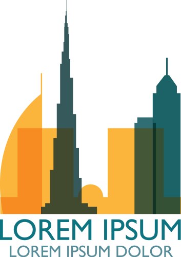 Dubai logo Royalty Free Vector Image - VectorStock