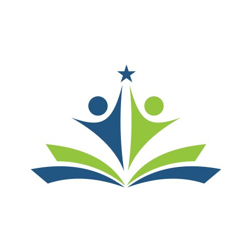 Education logo template Royalty Free Vector Image