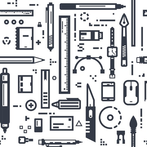 Driving school seamless pattern background icon Vector Image