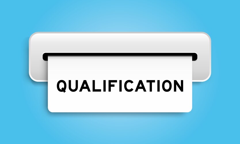 White coupon banner with word commitment from Vector Image