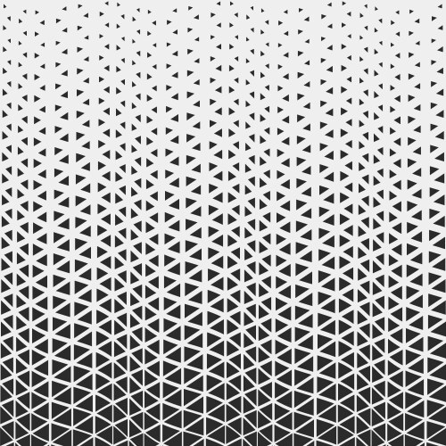 2d geometric two colors triangle halftone pattern Vector Image