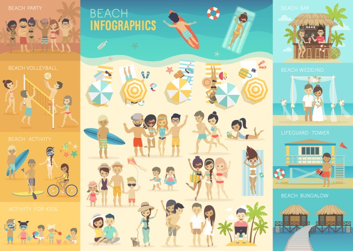 Travel infographic template Royalty Free Vector Image