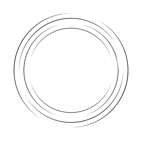 Circular round frame logo Royalty Free Vector Image