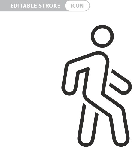 Walking Man Symbol Pedestrian Icon Vector Images (over 1,200)