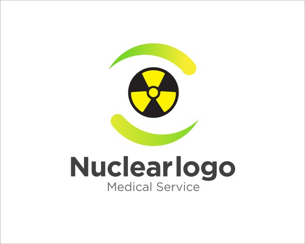 Mind nuclear logo designs for medical consult Vector Image