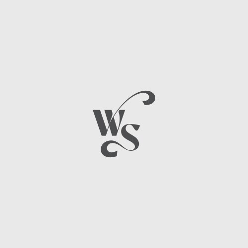 Simple and minimalism vm beauty monogram initial Vector Image