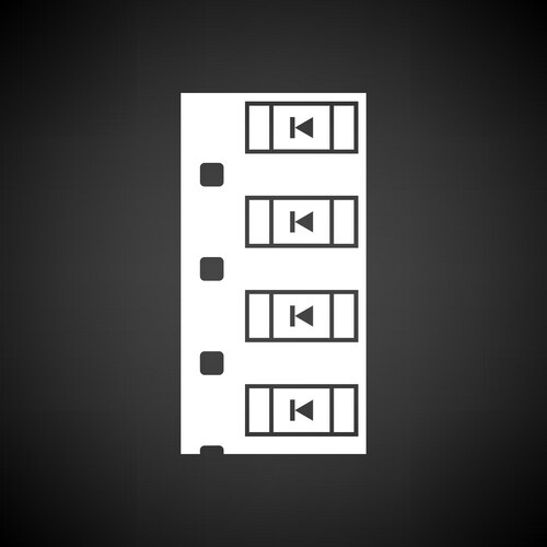 Semiconductor led strip icon simple diode Vector Image