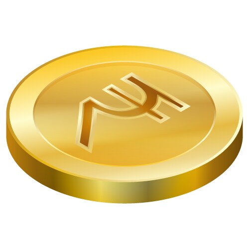 Rupee Symbol Gold Coin Vector Images (over 810)