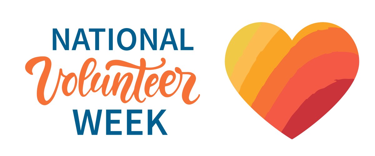National volunteer week volunteers communities Vector Image
