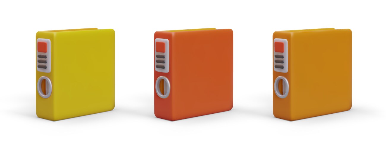 Realistic ring binder folder for documents with Vector Image