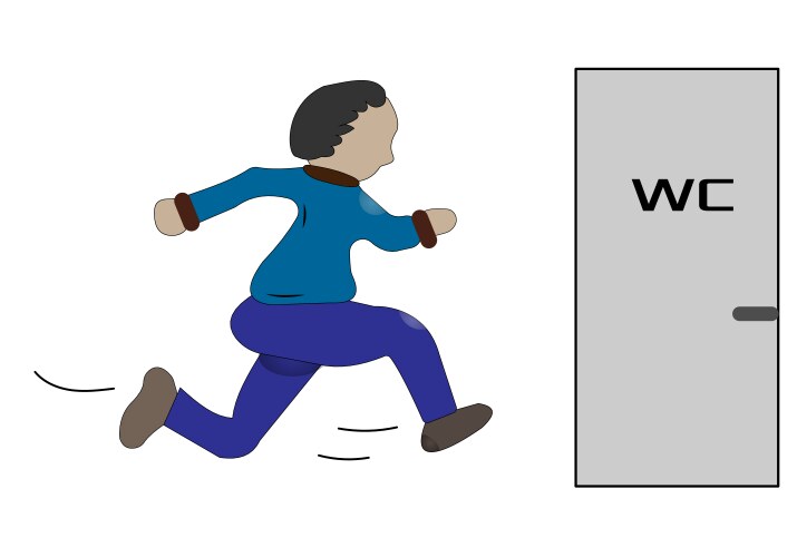 Urinary incontinence involuntary urination Vector Image