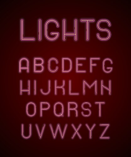 Collage alphabet sliced letters various funny Vector Image