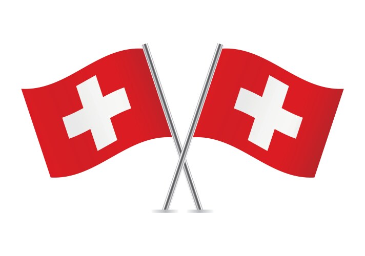 Argentina and turkey crossed flags Royalty Free Vector Image