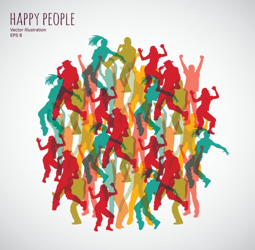 Best business team group happy color people Vector Image