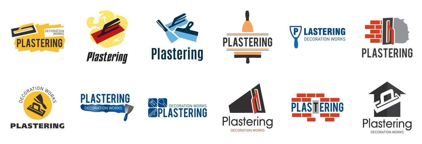 Logo Stucco Plastering Vector Images (over 120)