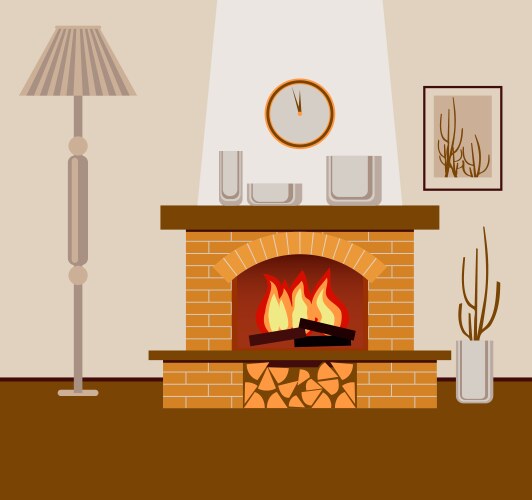 Brick Fireplace Vector Images (over 4,600)