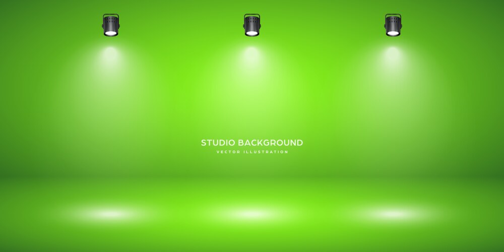 Green backdrop background for photography Vector Image