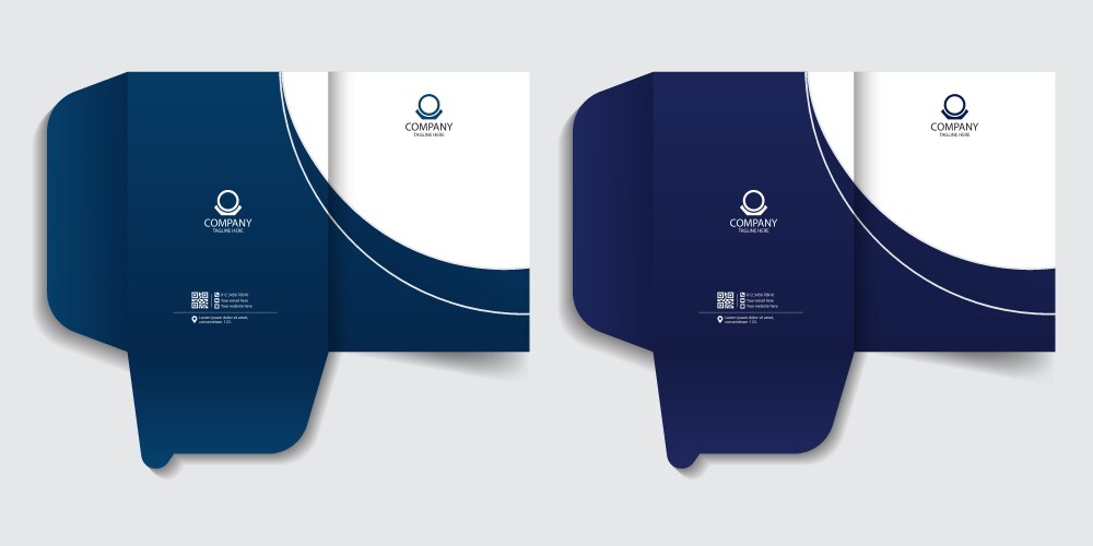 File folder design for your company Royalty Free Vector