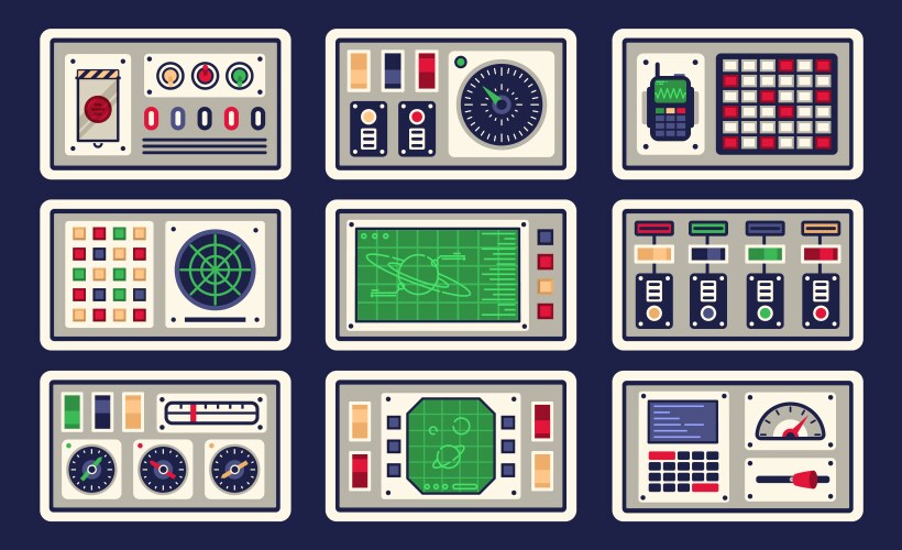 Spaceship Dashboard Vector Images (over 2,200)