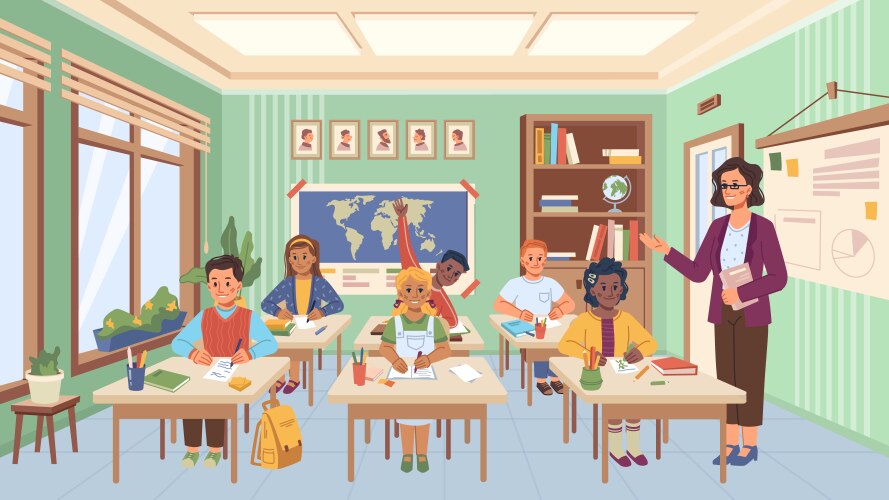 Teacher and Student Cartoon Vector Images (over 25,000)