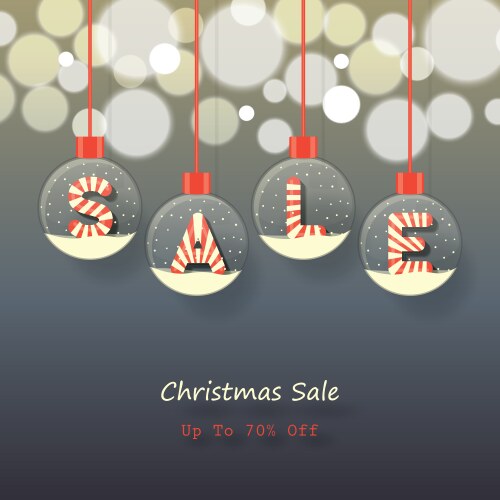 Christmas sale background Royalty Free Vector Image