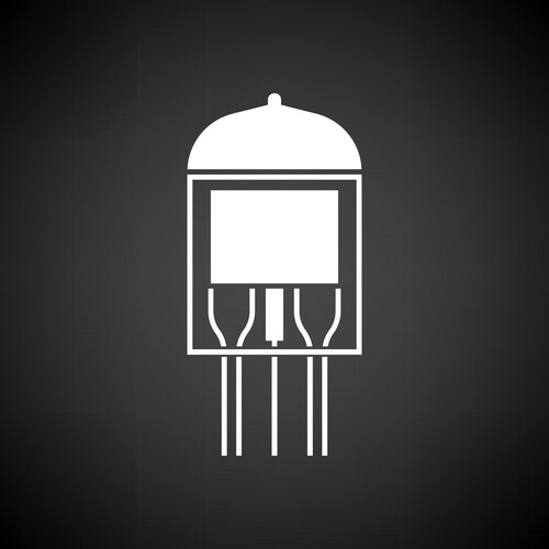 Electronic vacuum tube icon Royalty Free Vector Image