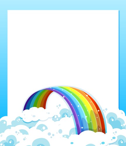 Rainbow paper set with shadow Royalty Free Vector Image
