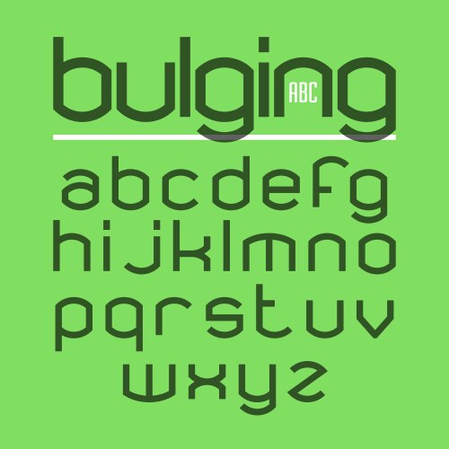 Psychedelic typeface Royalty Free Vector Image