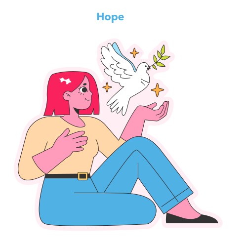 Hope concept Royalty Free Vector Image - VectorStock
