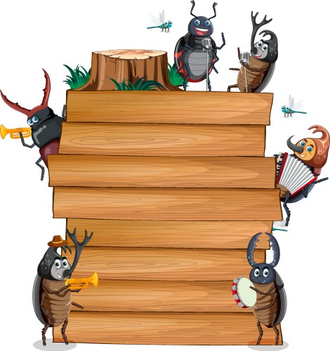 Wooden sign board with rope hanging on a nail Vector Image