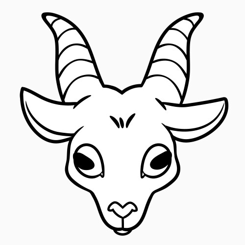 Goat Face Sketch Vector Images (over 650)