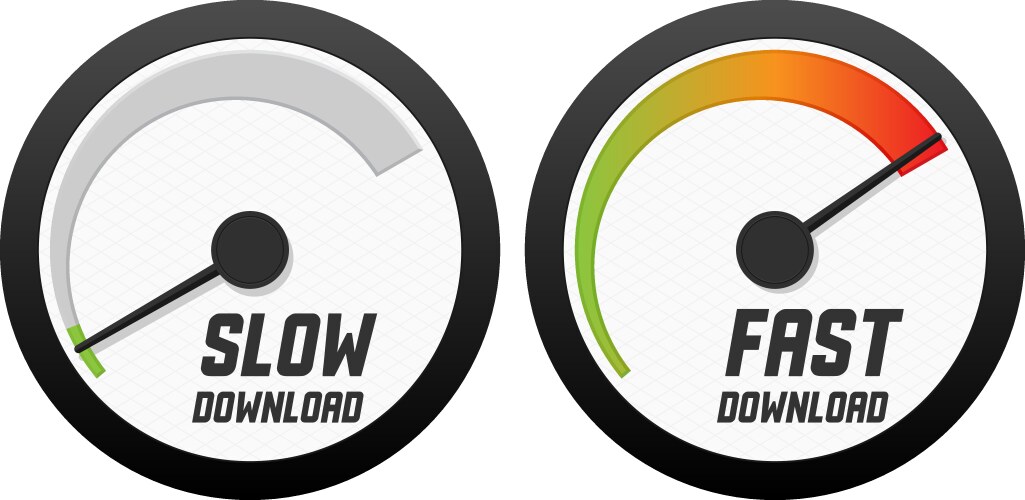 Opposite words fast and slow Royalty Free Vector Image