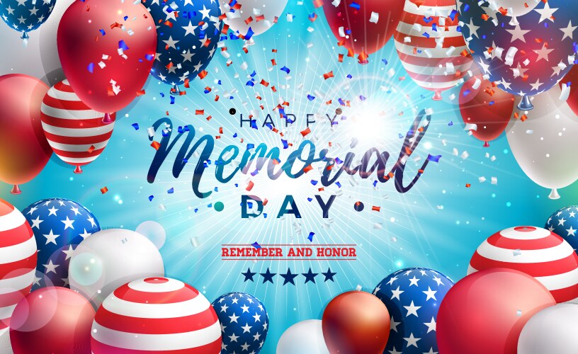 Shiny usa celebration independence day concept Vector Image