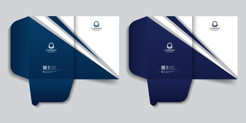 Creative stationery template file folder Vector Image