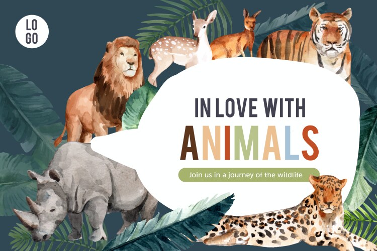 Two tigers on zoo sign Royalty Free Vector Image