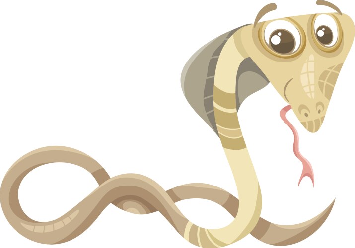 Cobra animal cartoon Royalty Free Vector Image
