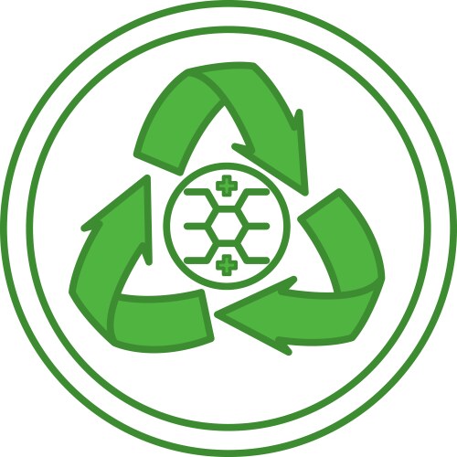 Recycled textile icons recycling clothes Vector Image