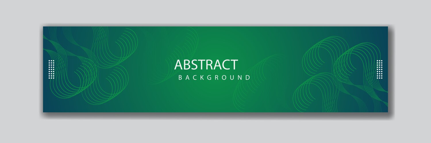 Linkedin cover banner template with an abstract Vector Image