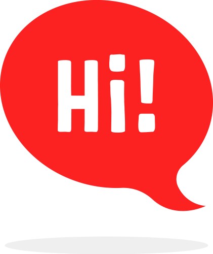 Blank speech bubble tag Royalty Free Vector Image