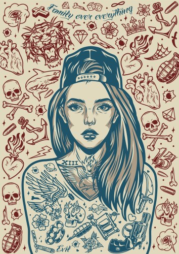 Chicano Skull Vector Images (over 190)