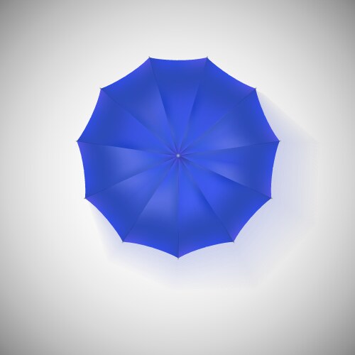 Object umbrella close top view Royalty Free Vector Image
