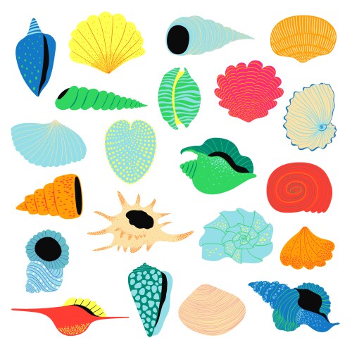 Cartoon Seashell Vector Images (over 9,800)