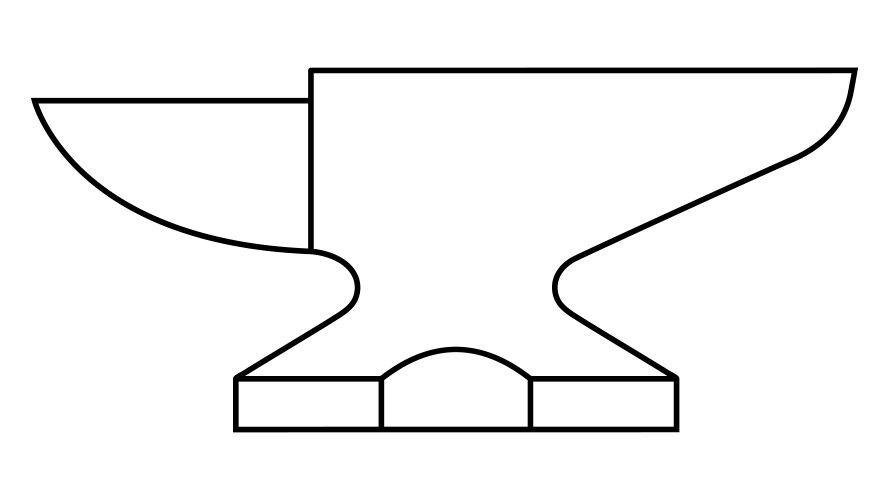 Anvil Outline Vector Images (over 1,600)