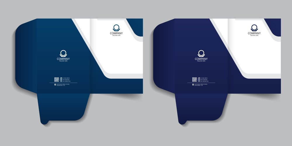 White background file folder report cover design Vector Image